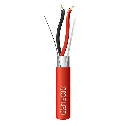 Genesis 18 AWG 2C Sol Shielded Plenum, Red, 500 ft. Pull Box ...