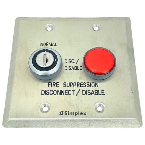 Simplex 2080-9059 Maintenance Switch with Disconnect Indicator Lamp Fl ...