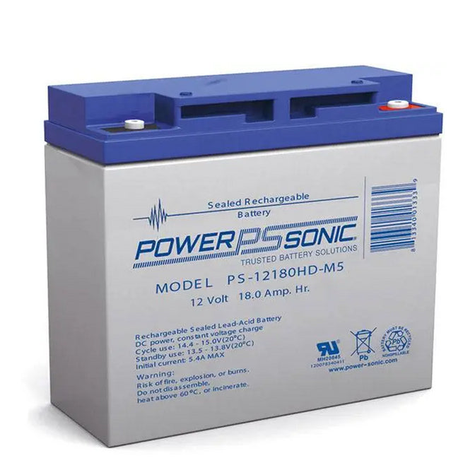 PS-12180 M5 POWER SONIC 12V 18AH 20HR CAP Battery — Nova Star Supply
