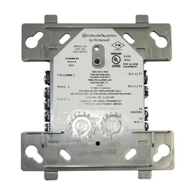 CRF-300 FIRE-LITE Addressable Relay Module -Built-In Two Form-C Relays ...