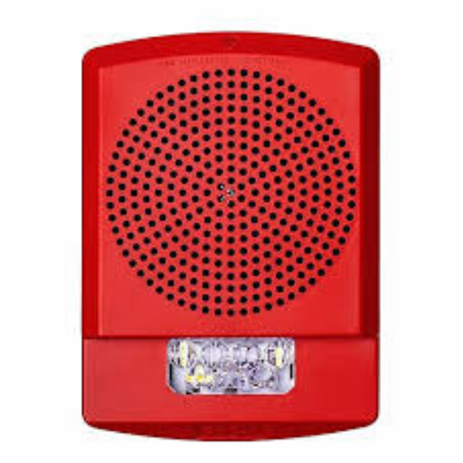 WHEELOCK ELFHSR Eluxa Led Lf Horn Str Red Wall 24V 110/177Cd Fire ...