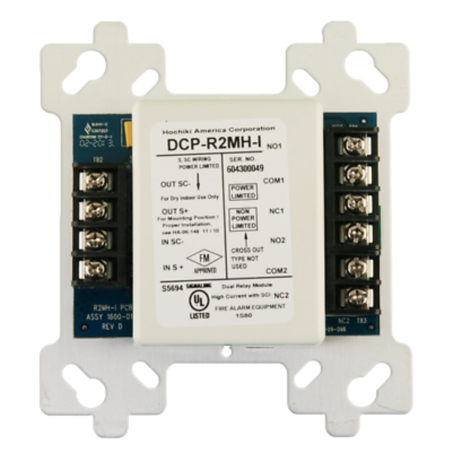 HOCHIKI R2MH Dual Relay Module 4" 8 AMPS 24VDC or 2 AMPS 120VAC — Nova ...