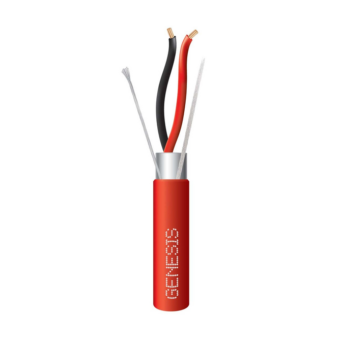 46141004 GENESIS 18/2 Stranded Shielded Fire Alarm Plenum Shielded Red ...