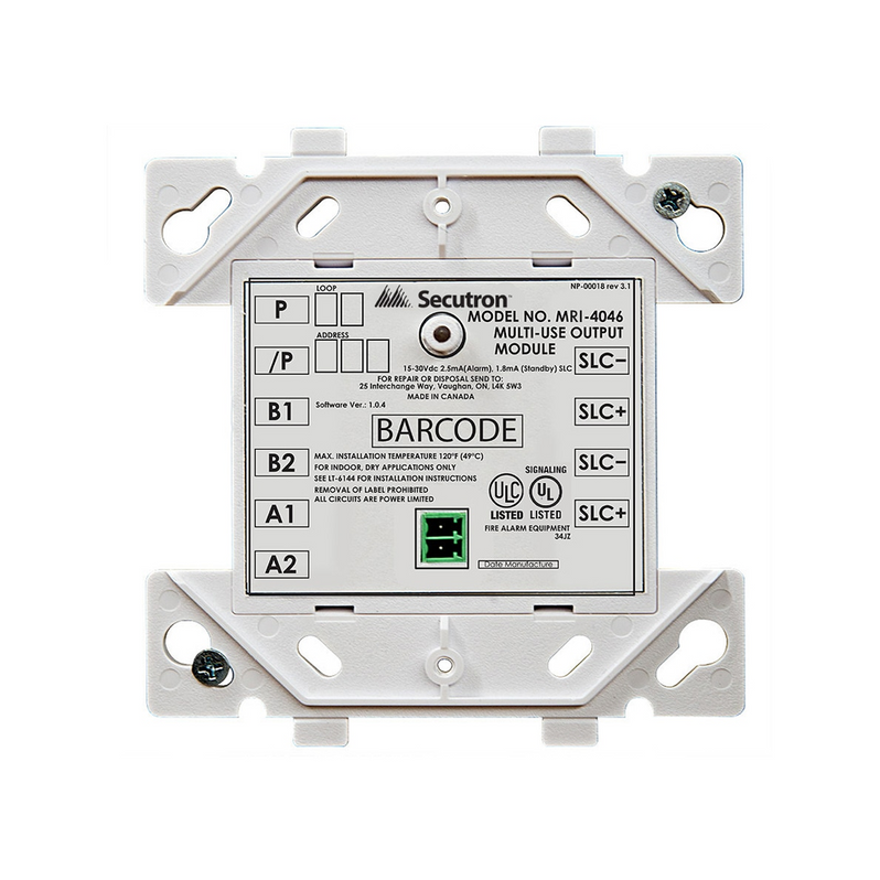 MRI-4046 SECUTRON Secutron 4000 Series Supervised Output Module — Nova ...
