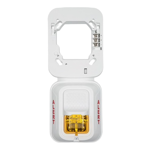 SEP-SPSWL SYSTEM SENSOR Universal Expander Plate Amber Lens White Aler ...