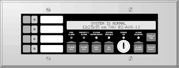 AUTOCALL A4603-9101 LCD Annunciator for 4100ES Fire Alarm Control Pane ...