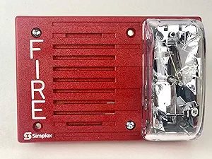 Simplex 4903-9149 Red Speaker -Strobe 110 Output Candela Horizontal ...