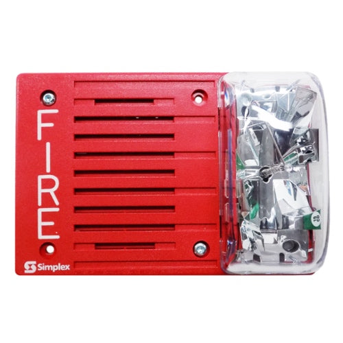 Simplex 4903-9254 Red 110 Strobe Output Candela Horizontal Wall Mount ...