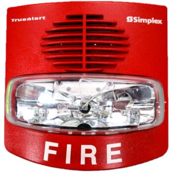 Simplex 4906-9128 TrueAlert Horn with Multi-Candela Strobe Ceiling ...