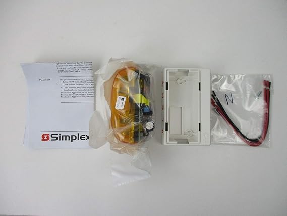 Simplex 4906-9208 Amber/Clear Lens VO MC Wall Mount Red — Nova Star Supply