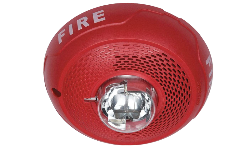SPSCRL SYSTEM SENSOR Speaker Strobe Red Ceiling — Nova Star Supply