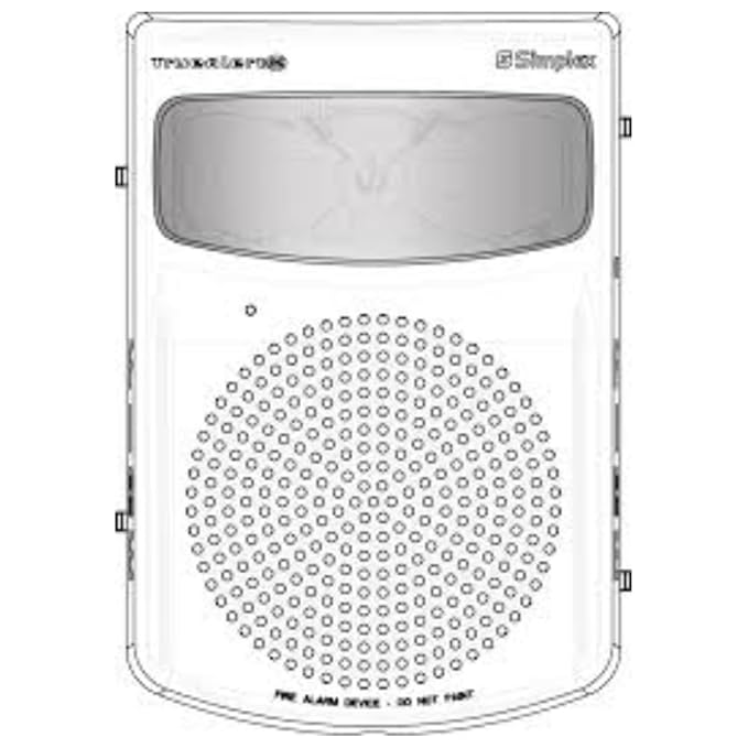 Simplex 49SVC-WWFIRE-O Cover White Fire Lettering for APPLW-O Models — Nova Star Supply