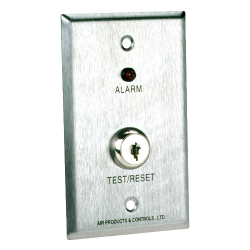 AMSECO MS-KA/R Remote Alarm LED (Red) and Key Operated Test/Reset Swit ...