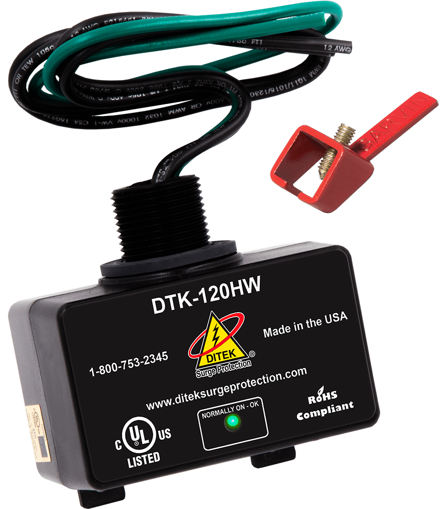 DITEK DTK-120HWLOK 120VAC Surge Protective Device with Lockout Kit ...