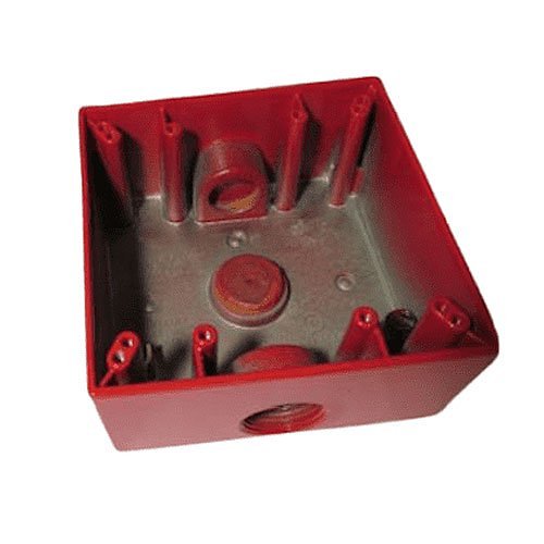 Edwards Signaling 74347U Outdoor Rated Surface Red Mount Backbox — Nova ...