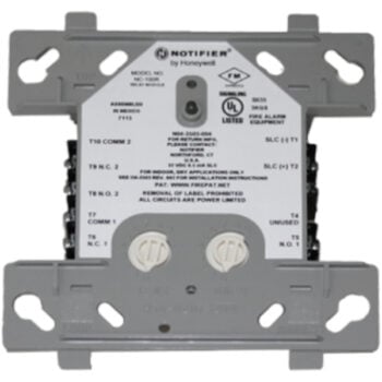 Notifier NC-100R Addressable Relay Module ; Provides 2 Form-C dry cont ...