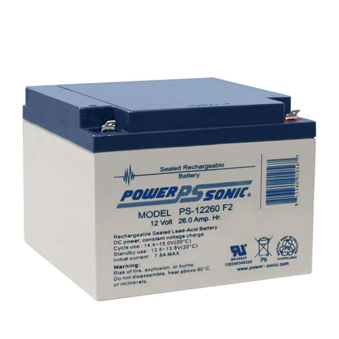 PS-12260 F2 POWER SONIC 12V 26.0AH Battery — Nova Star Supply