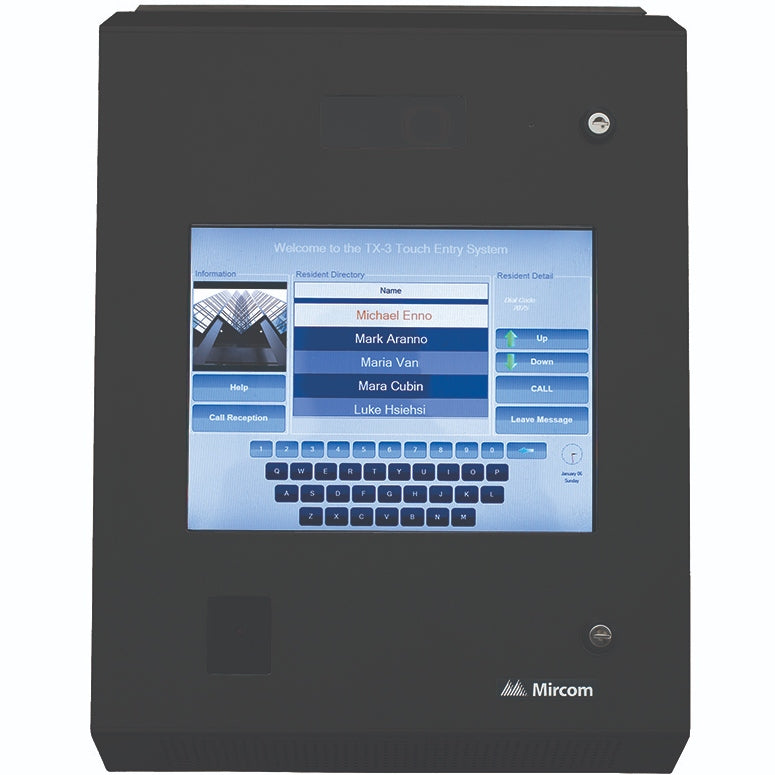 Mircom TX3-TOUCH-S15B-WR Touch Voice Entry System Surface Mount — Nova ...