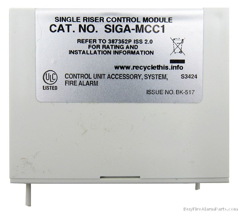 Edwards EST SIGA-MCC1 Single Input Riser I/O Control Module — Nova Star Supply